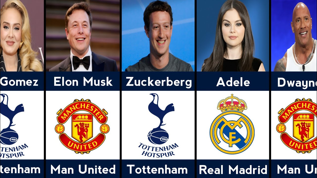 Famous People's And Their Favorite Football Club - YouTube