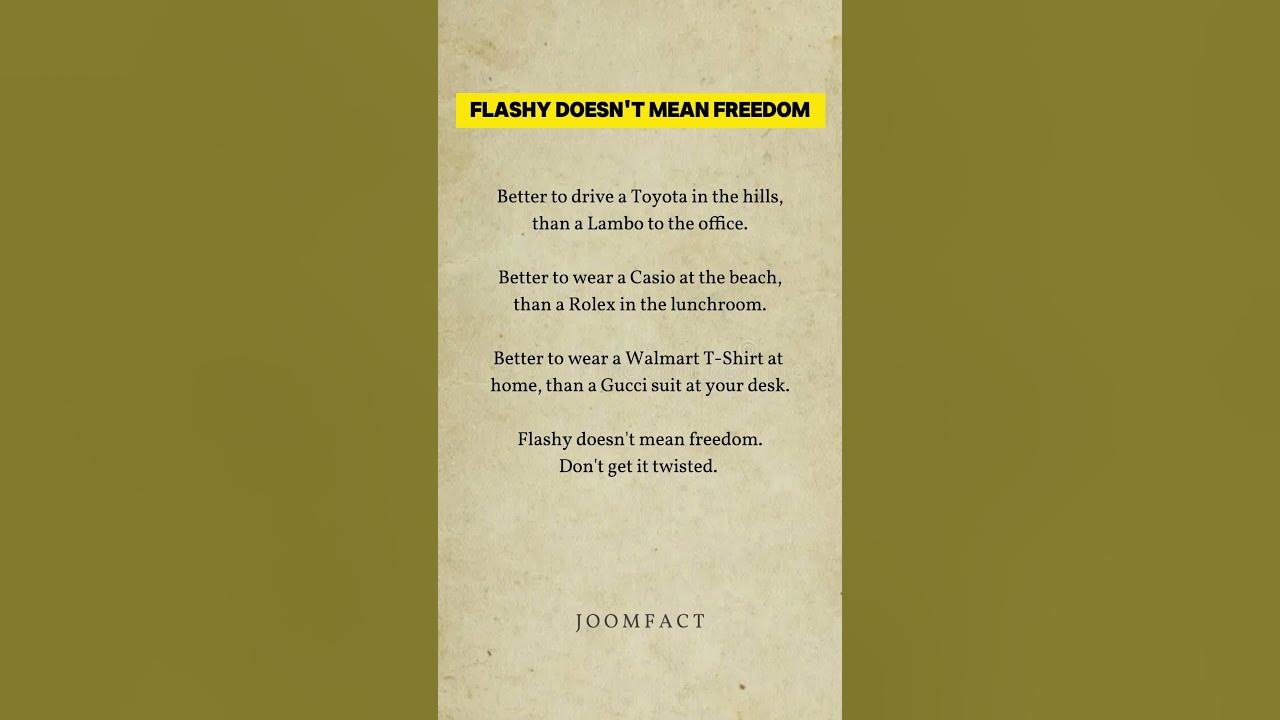Flashy Doesn t Mean Freedom YouTube flashy-doesn-t-mean-freedom-youtube