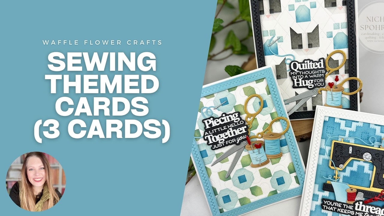 Sewing Themed Card Ideas with Dies, Stencils & Stamps | Creative ...