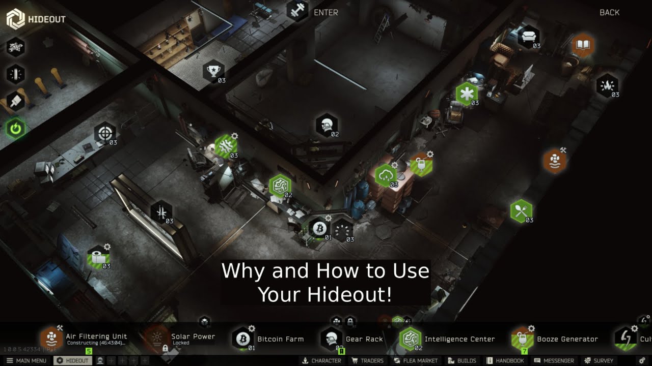 EFT Guide Chapter 2! The Hideout, and its MANY Perks! - YouTube