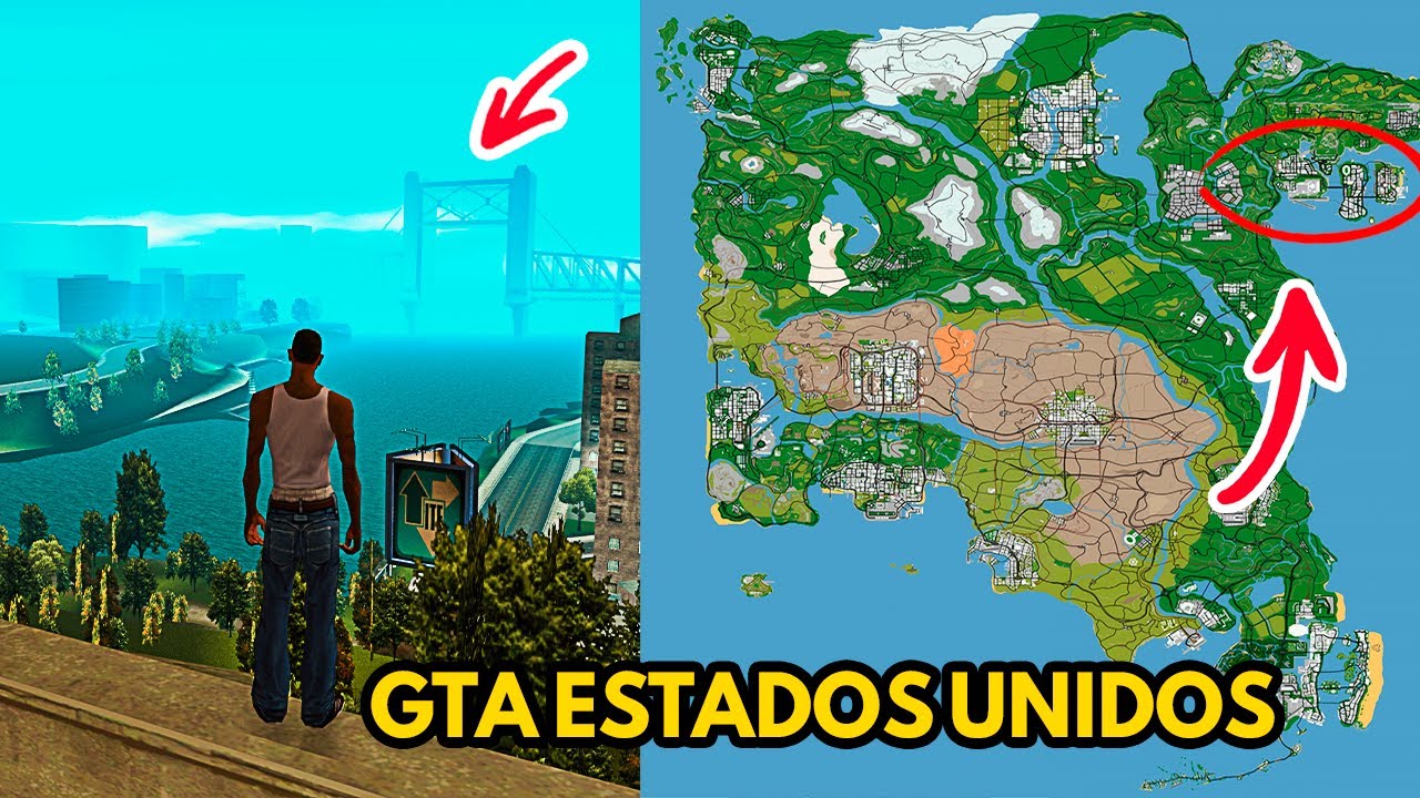 SAIU a nova VERSÃO DO GTA ESTADOS UNIDOS - MAIOR MAPA já feito PRO GTA ...