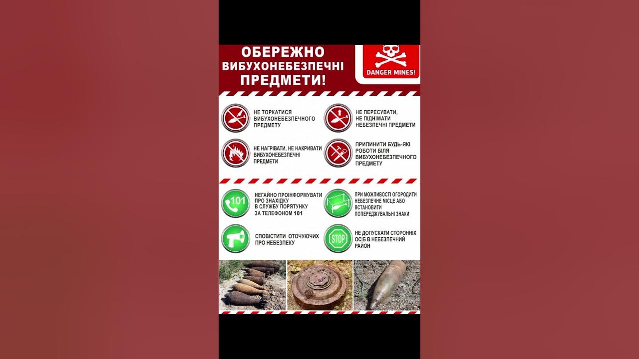 30 10 24 заняття Правила поведінки при виявленні вибухонебезпечних