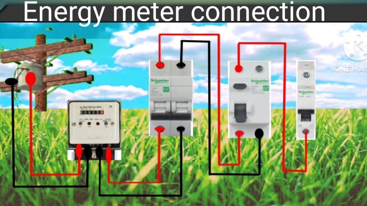 Energy meter mcb and rccb connting। Energy meter mcb and rccb connting ...