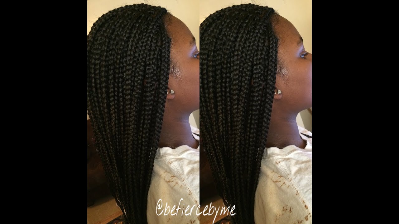 How to: Box braid tutorial - YouTube