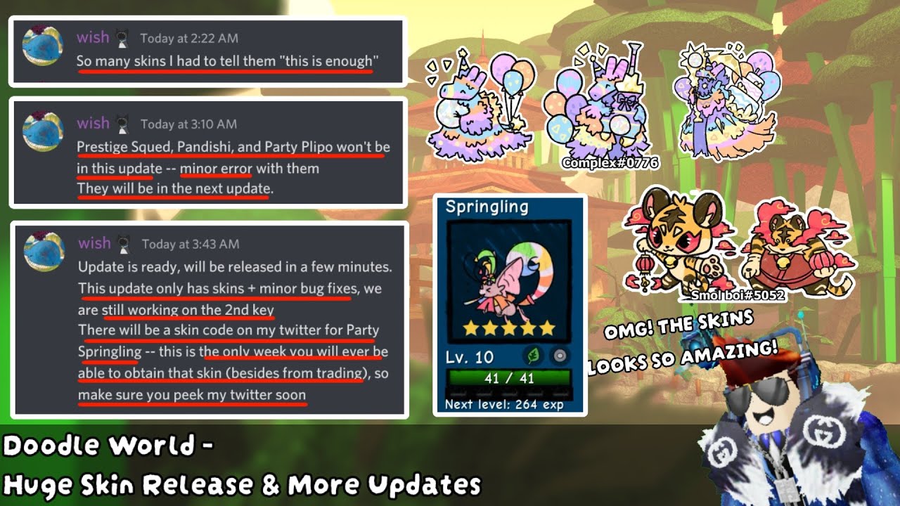Doodle World - Huge Skin Release & More Updates | Roblox ...