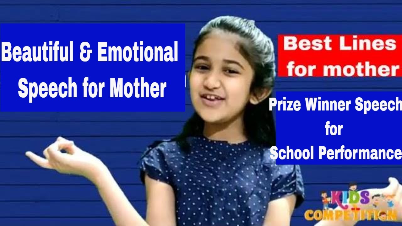 English Speech On My Mother | Speech for My Mother for kids of class2 ...