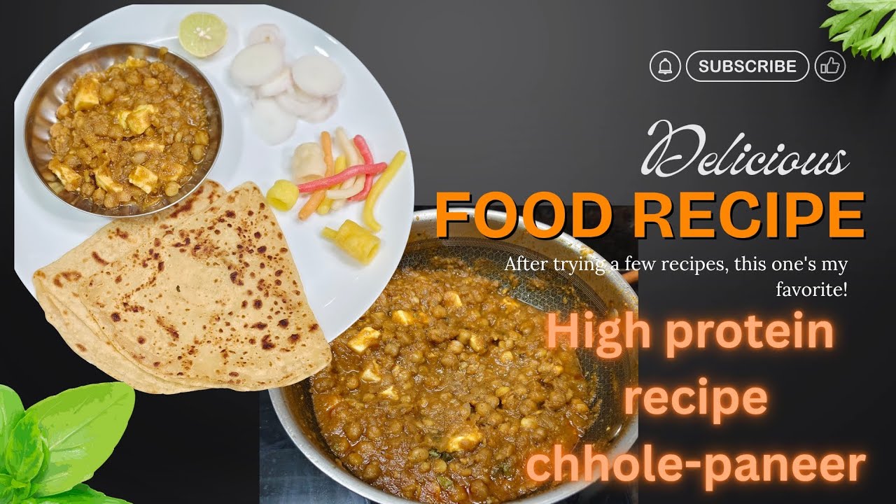 HIGH PROTEIN CHHOLE SABJI-PARATHA RECIPE हाई प्रोटीन छोले पराठा रेसिपी ...
