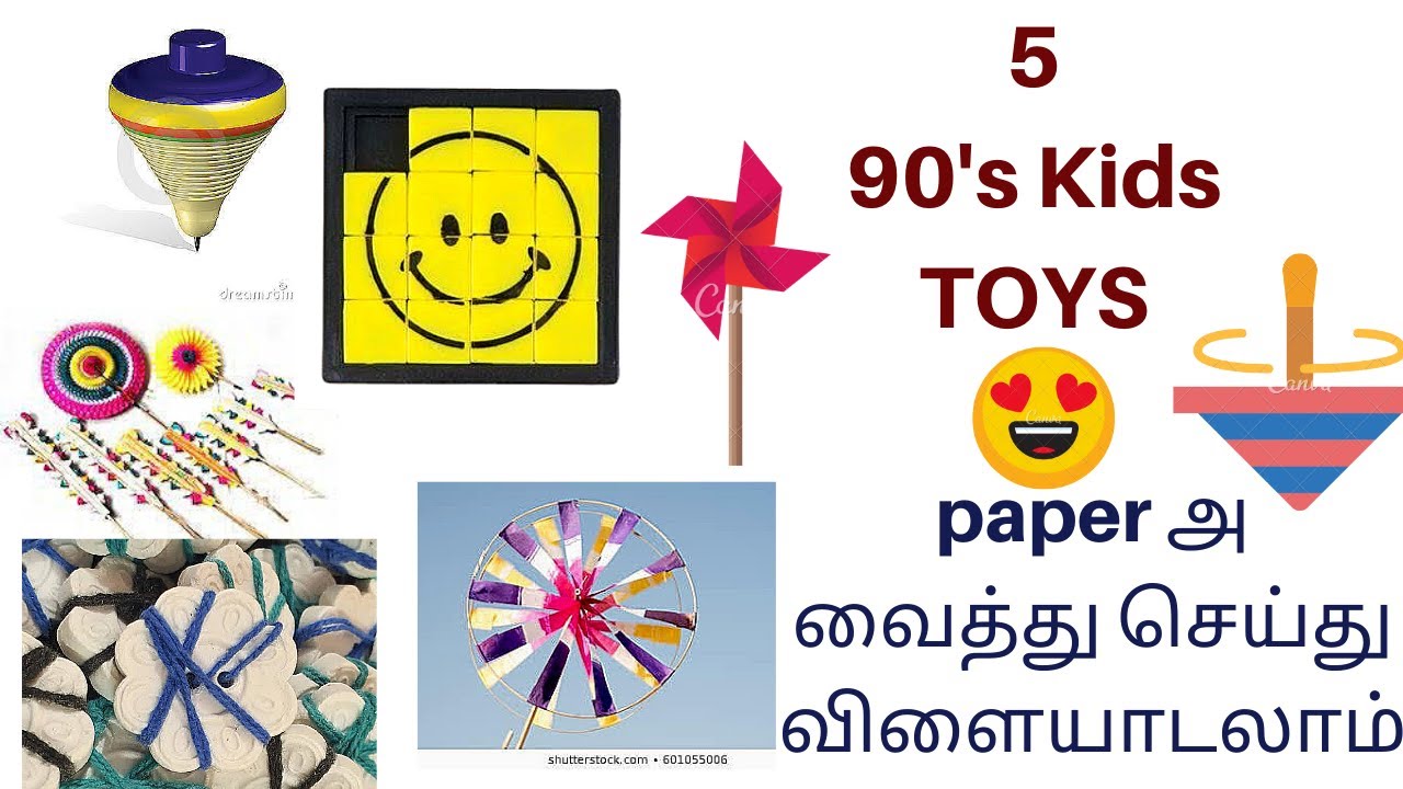 90s kids 5 toys recreation using paper|toys making using paper|The ...