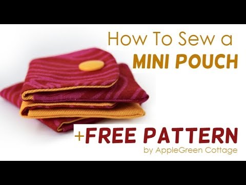 How To Make A Mini Pouch (Free Pattern) - YouTube