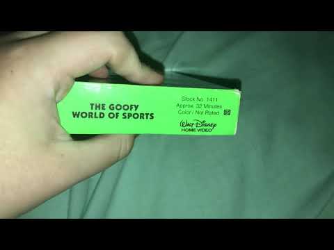 The Goofy World Of Sports 1992 VHS Review