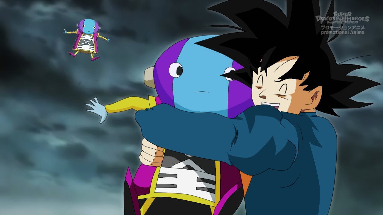 Goku presses Zeno's button a second time! ''This world shouldn't exist ...