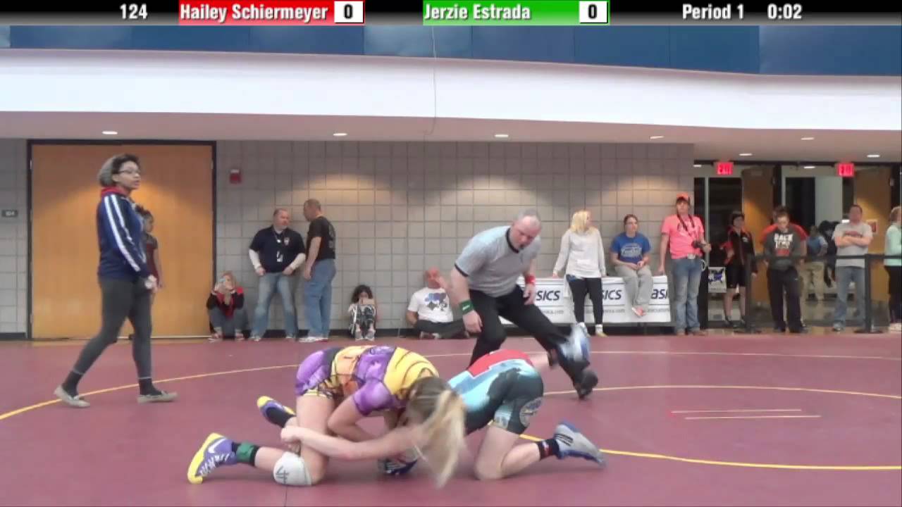 124 Finals - Jerzie Estrada (SOT) vs. Hailey Schiermeyer (Nebraska ...