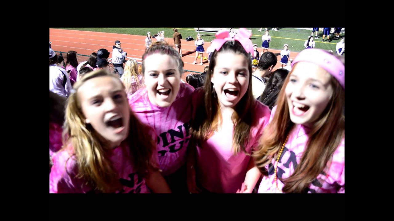 PINK OUT- breast cancer awareness football game! - YouTube