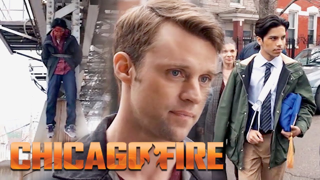 Firehouse Escorts Him To His Graduation | Chicago Fire - YouTube