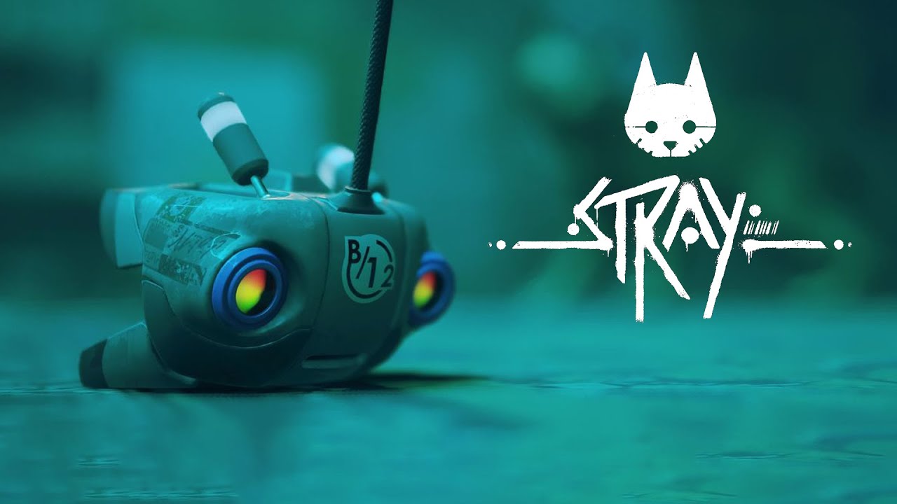 First meet of Stray with Robot B12 - YouTube