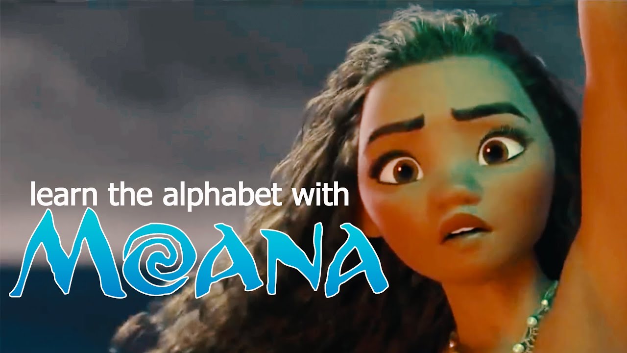 learn the alphabet with moana - YouTube