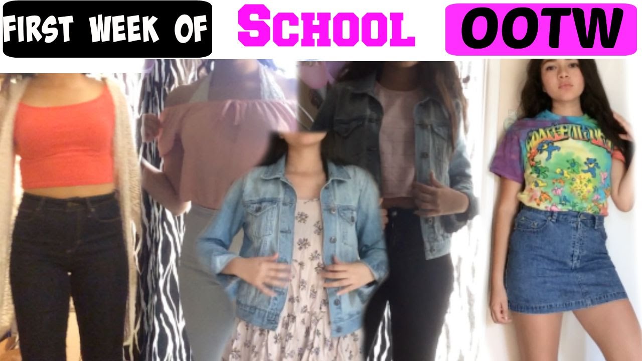 First week of school OOTW♡ - YouTube