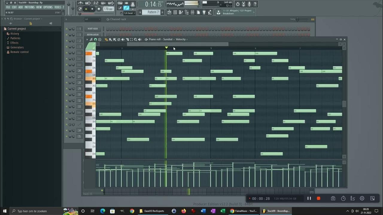 Making of a complex piano melody instrumental beat with FL Studio - YouTube