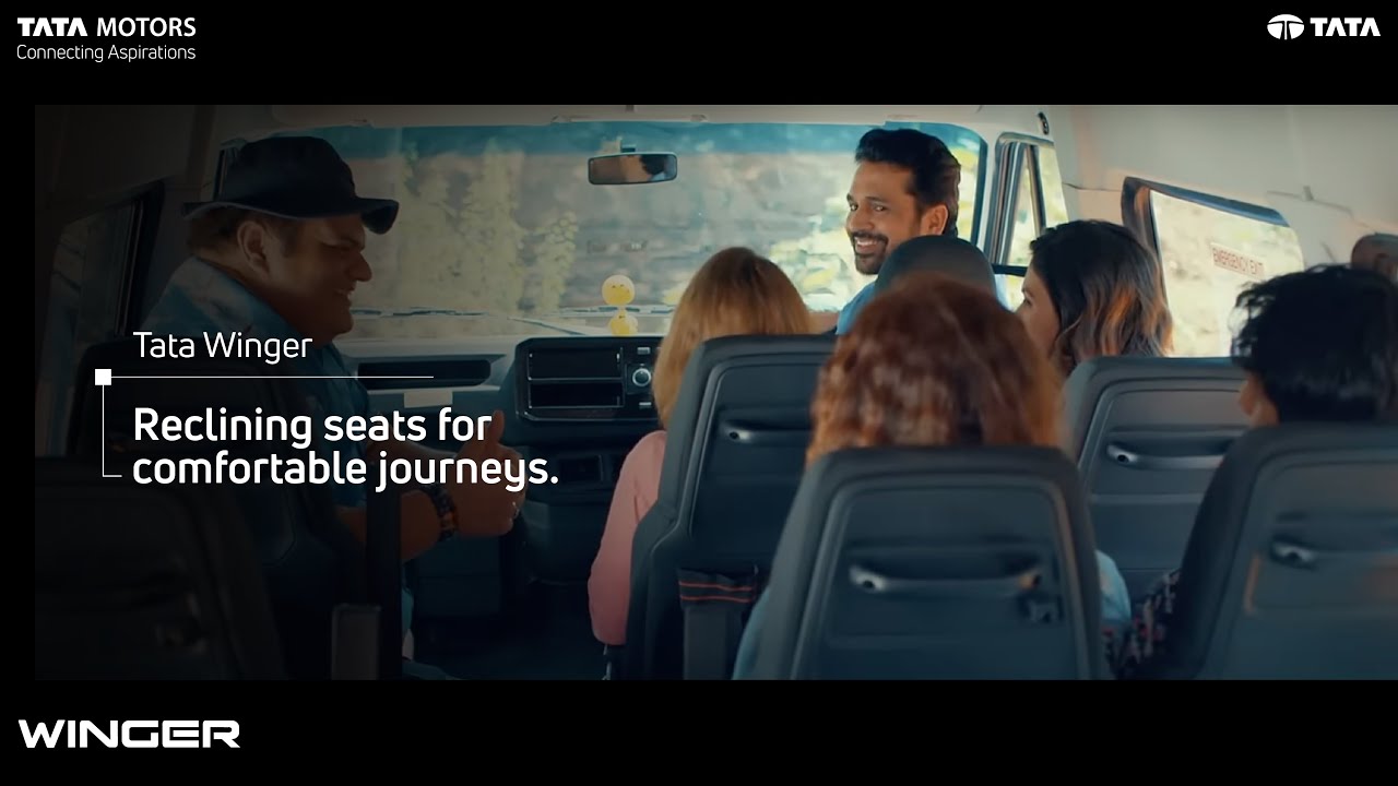 Tata Winger | Flexible & Comfortable Seating - YouTube