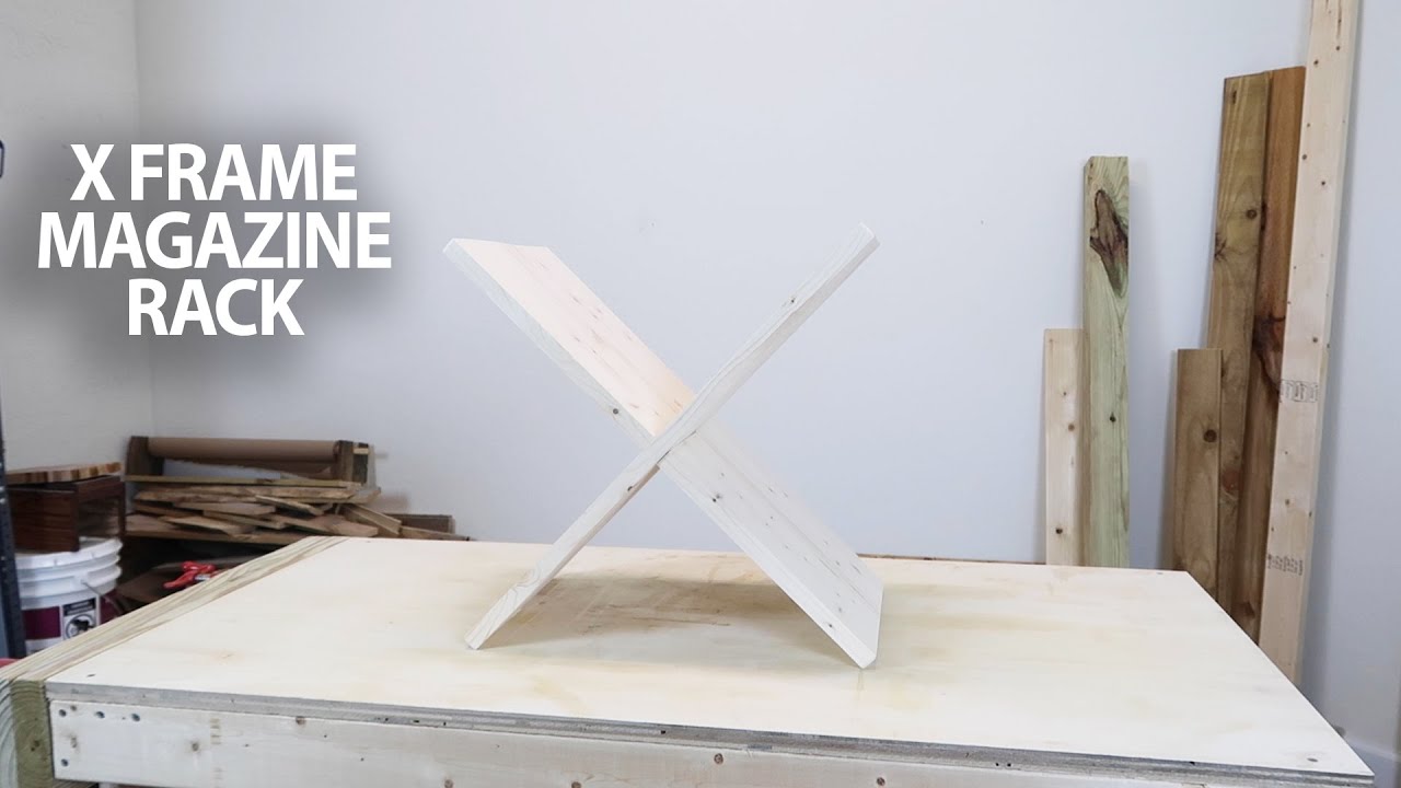 X FRAME MAGAZINE RACK DIY | Ale's Everyday - YouTube