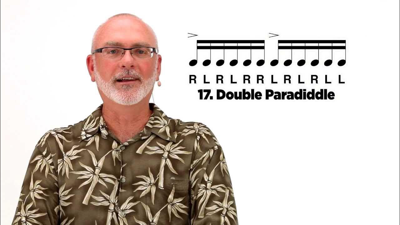 Pearl Drum Rudiments - Double Paradiddle - YouTube