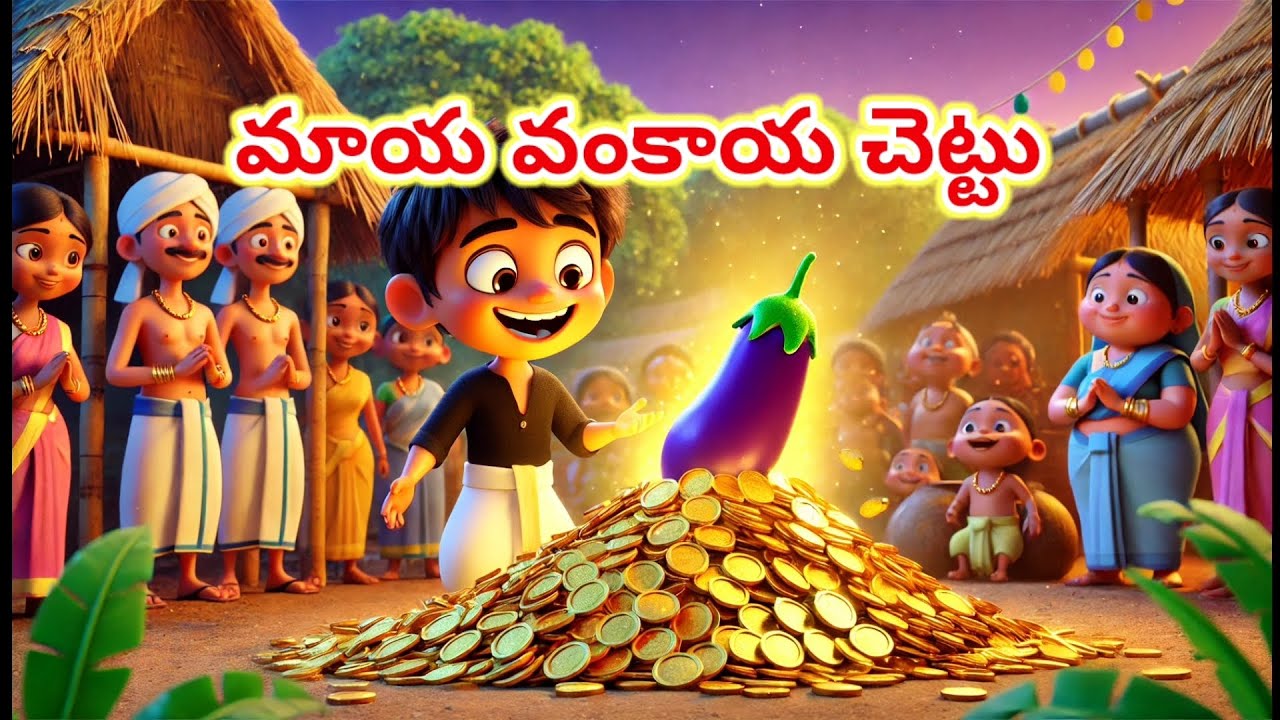 మాయ వంకాయ చెట్టు | Telugu Moral stories | Little chips | Magical ...