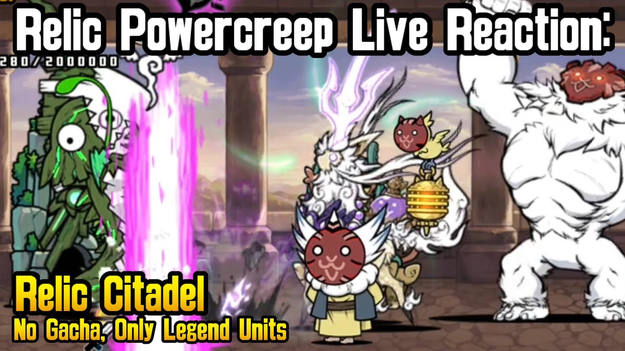 Battle Cats - Relic Citadel (No Gacha, Only Legend Units) - YouTube
