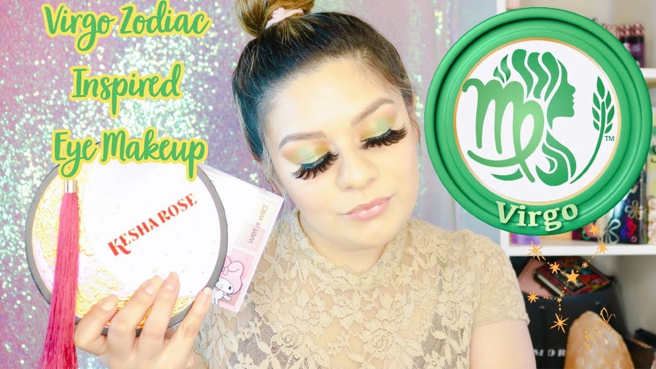 Virgo Inspired Zodiac Eye Makeup With Kesha Rose Palette & My Melody ...