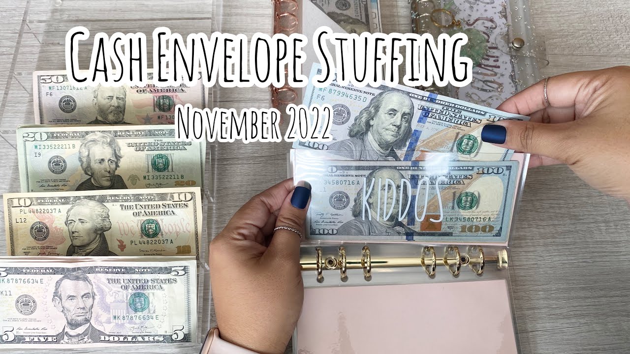 Cash Envelope Stuffing | November 2022 | Cash Stuffing | Sinking Funds ...