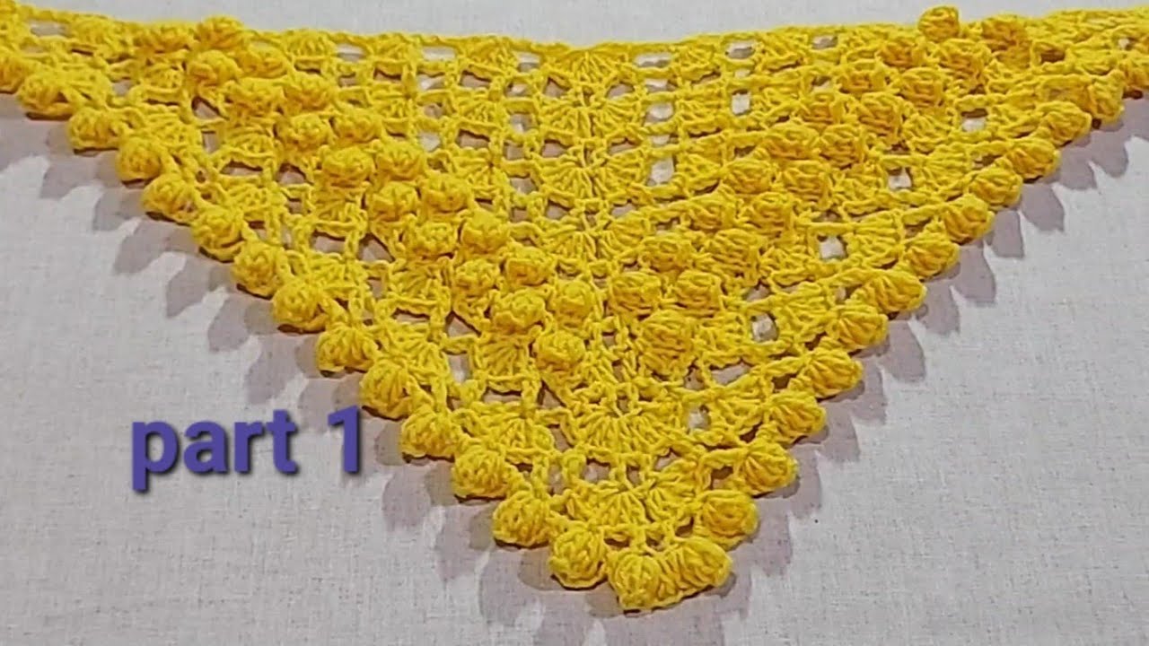 Crochet shawl step by step, new design (easy tutorial) - YouTube