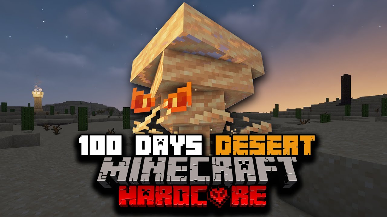 100 Days of Hardcore Minecraft In A Modded Desert Only World... - YouTube