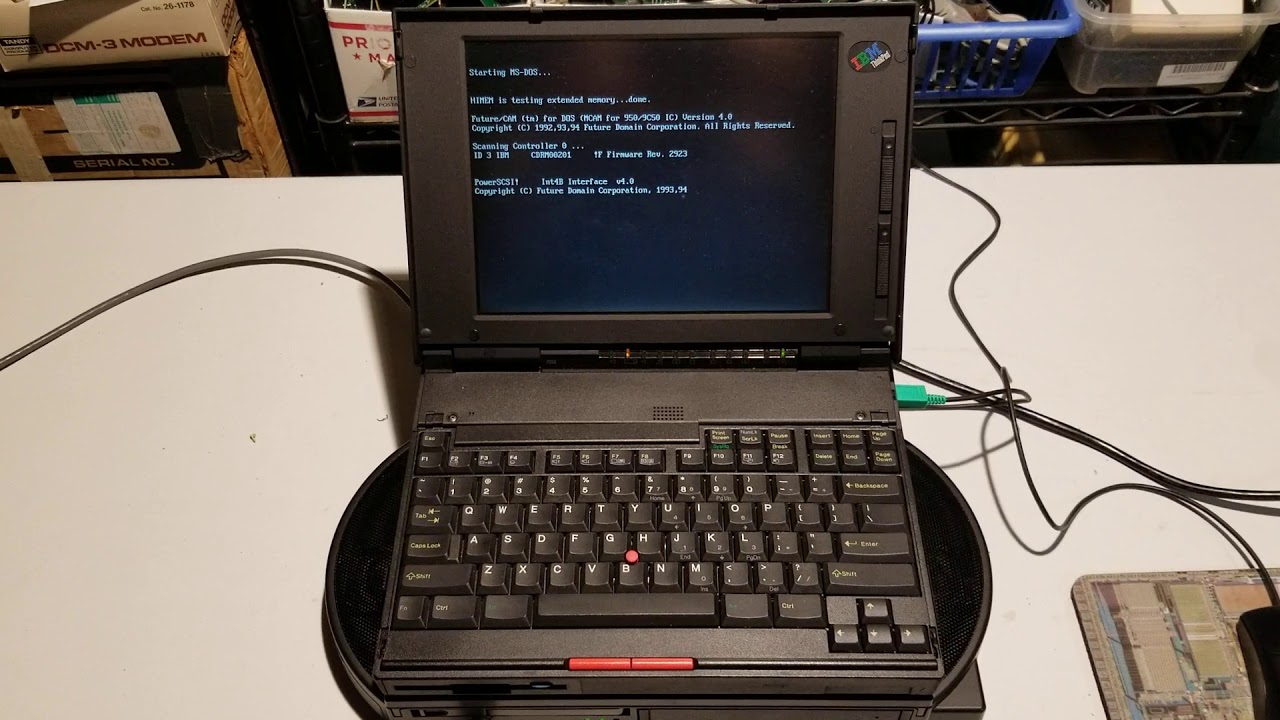 ThinkPad 755c boots up! - YouTube