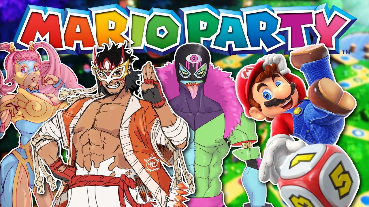 MARIO PARTY 】 WRESTLING VTUBERS?!? 【 Valerie Valkyrie, Alborotador ...