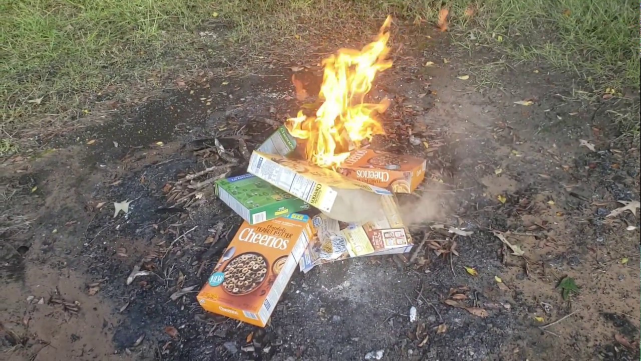 Burning Stuff 686: More Boxes of Cereal - YouTube