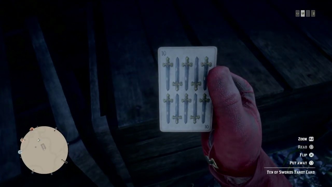 RDR2 Online: Life-Cycle 2 Suit Of Swords Tarot Card - Ten Of Swords ...