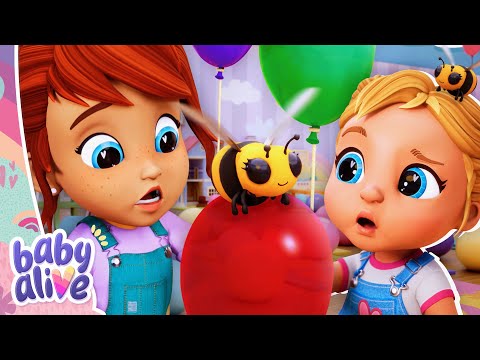 Bebekler ve Balon Patlatan Arılar! 🐝 🎈 YEPYENİ Baby Alive Bölümü