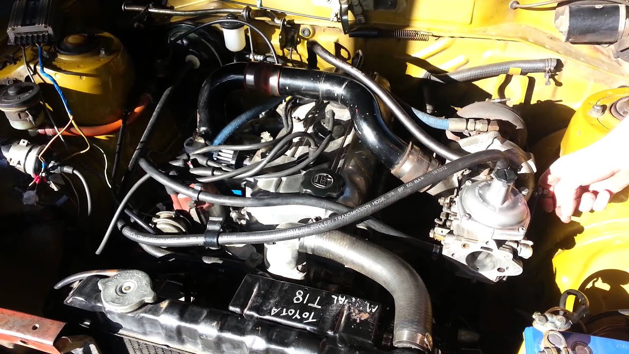toyota 3tc turbo running - YouTube