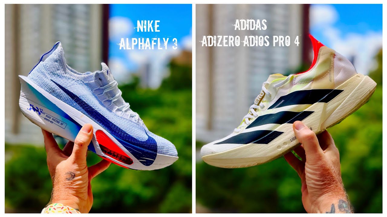 REVIEW ESPECIAL: NIKE ALPHAFLY 3 VS. ADIDAS ADIZERO ADIOS PRO 4 - YouTube