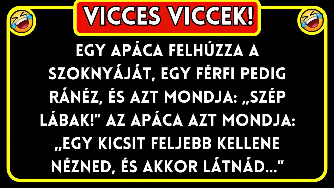 VICCES VICCEK! 🤣 Egy apáca felhúzza a szoknyáját... Jó Viccek Videók! 🤣 ...