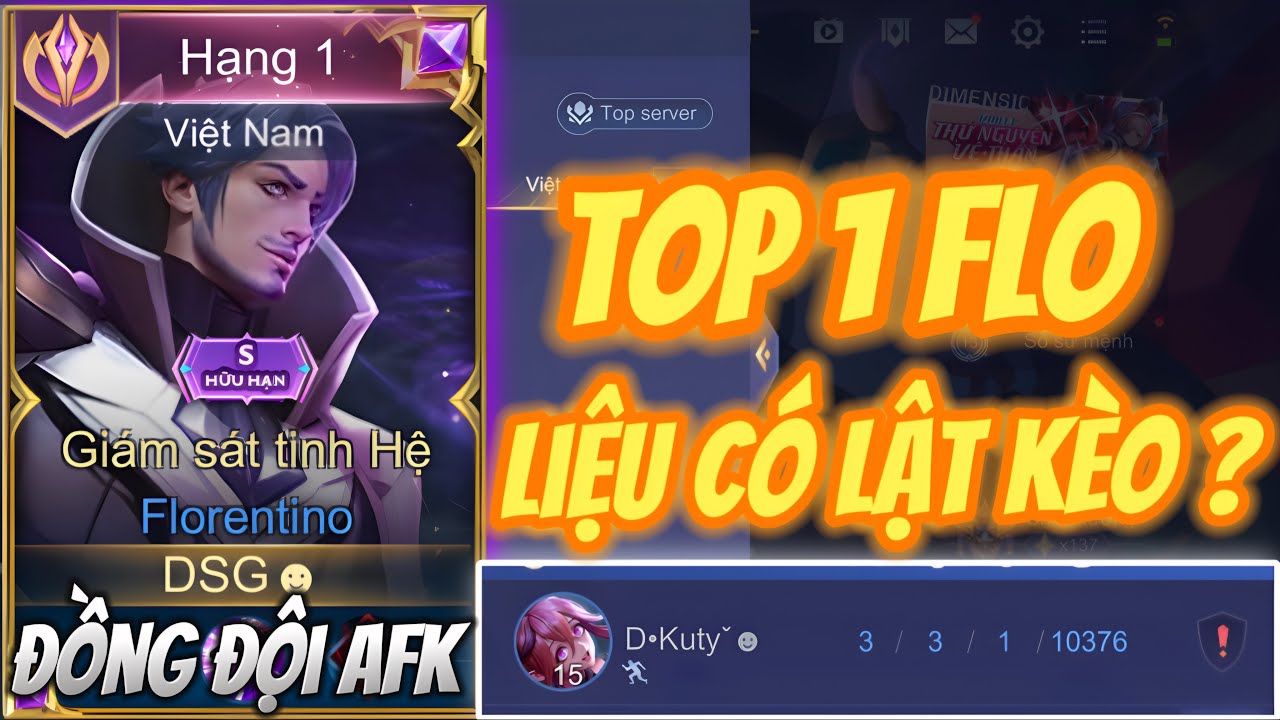 "TOP 1 FLO DSG" Bất Ngờ Đồng Đội AFK Trên Rank Cận Thách Đấu Trận Đấu 4 ...