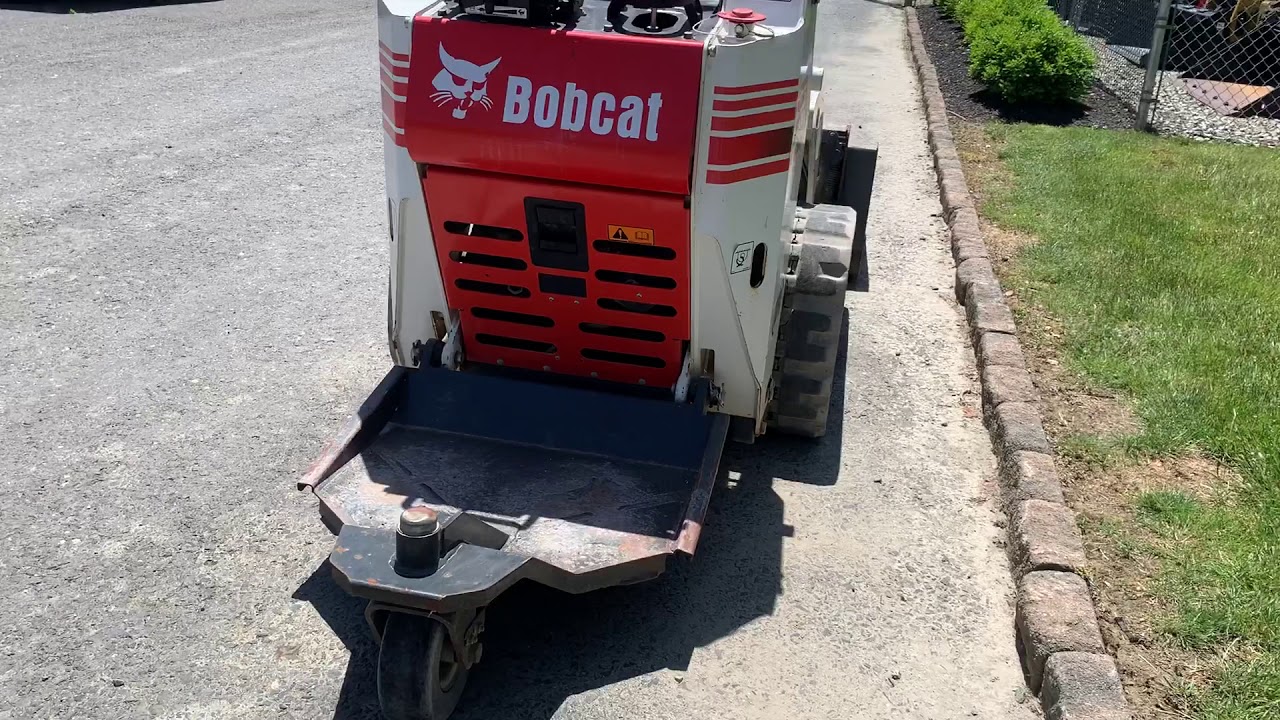 Bobcat MT55 Walk-Behind Skid Steer - YouTube