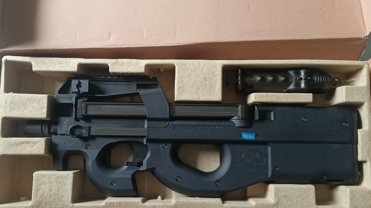#review #airsoft review unit cybergun rifle fn herstal p90 black gbbr ...