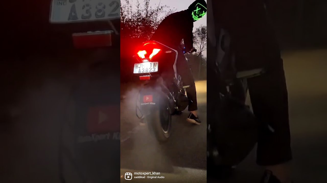 #shorts #RS200 Burnout | LED Mask | #MxK - YouTube