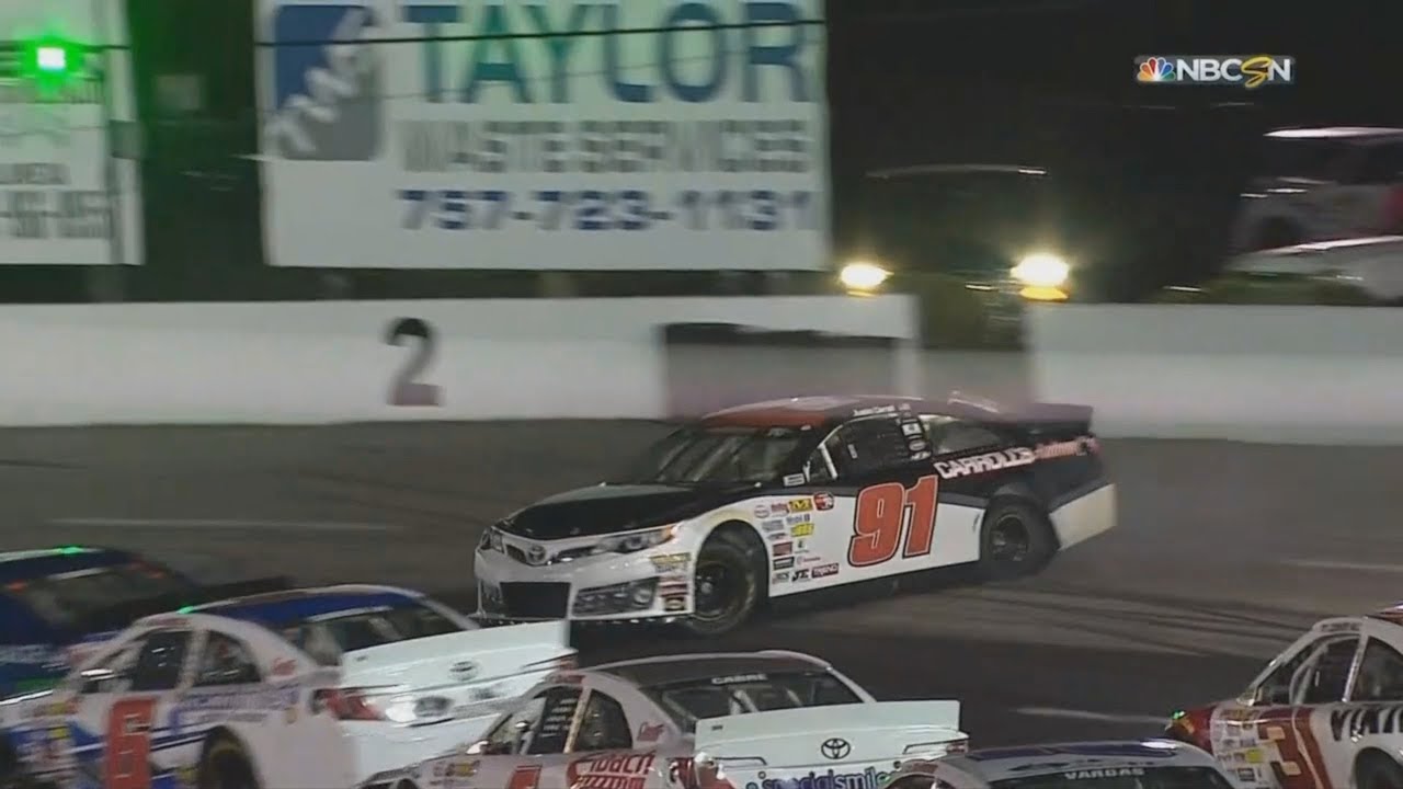 NASCAR K&N Pro Series East 2018. Langley Speedway. Justin Carroll Spins ...
