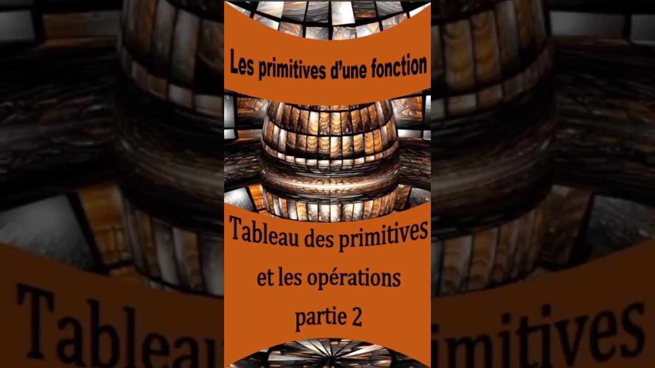 Résumer de cours des primitives et opérations partie 2 niveau ...