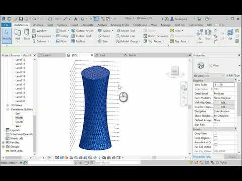 Conceptual Massing for High_rise buildings in Revit 3 - YouTube