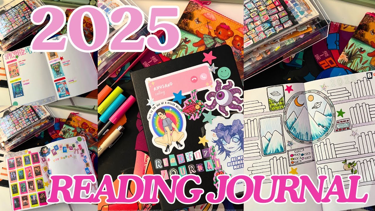 2025 reading journal set up🎀 ️📓 | bookmas day 7 [vlogmas] - YouTube