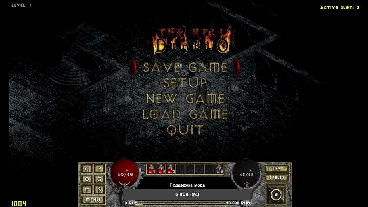 Diablo 1 HD mod "The Hell 2": Paladin class test (v1.1996) - YouTube
