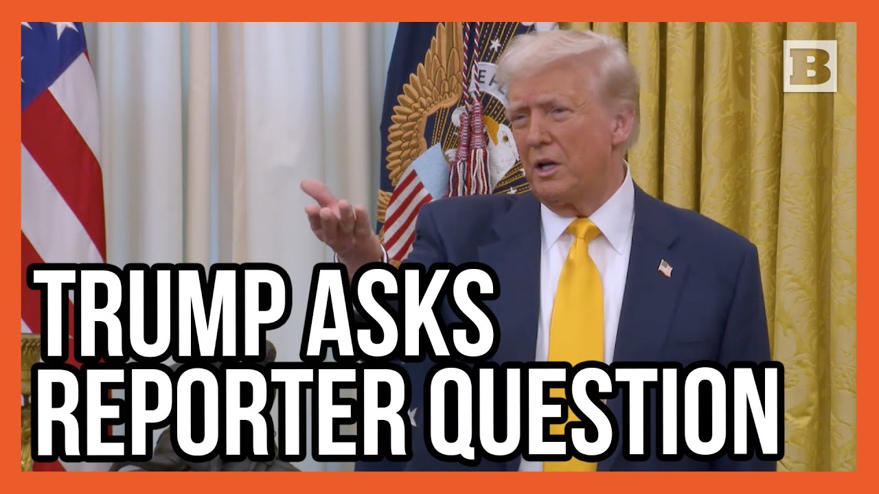 Trump Asks Reporter If She Can Ask Question Without Reading It - YouTube