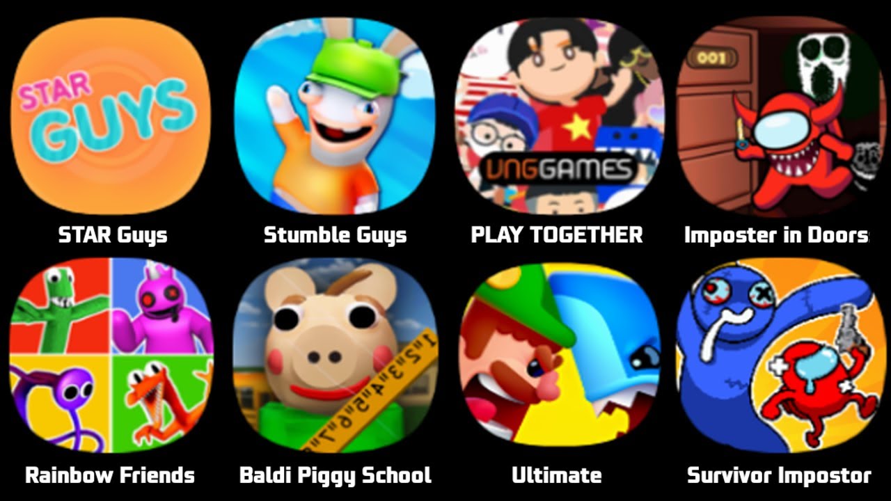 Star Guys, Stumble Guys, Play Together, Imposter In Doors, Rainbow ...